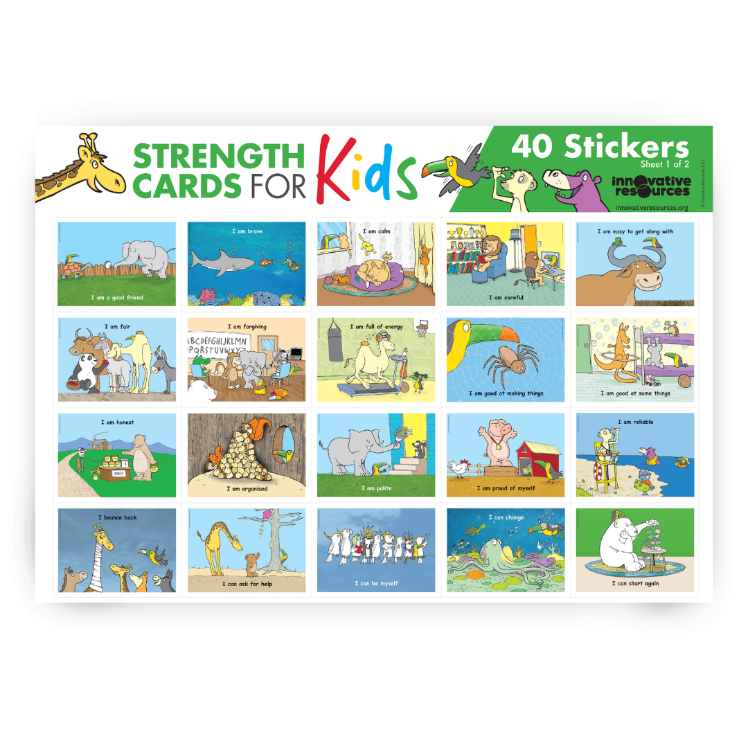 Strength Cards for Kids STICKERS – Innovative Resources